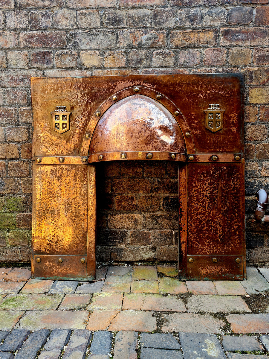 Late victorian arts and crafts copper fireplace surround – InglewoodDesign