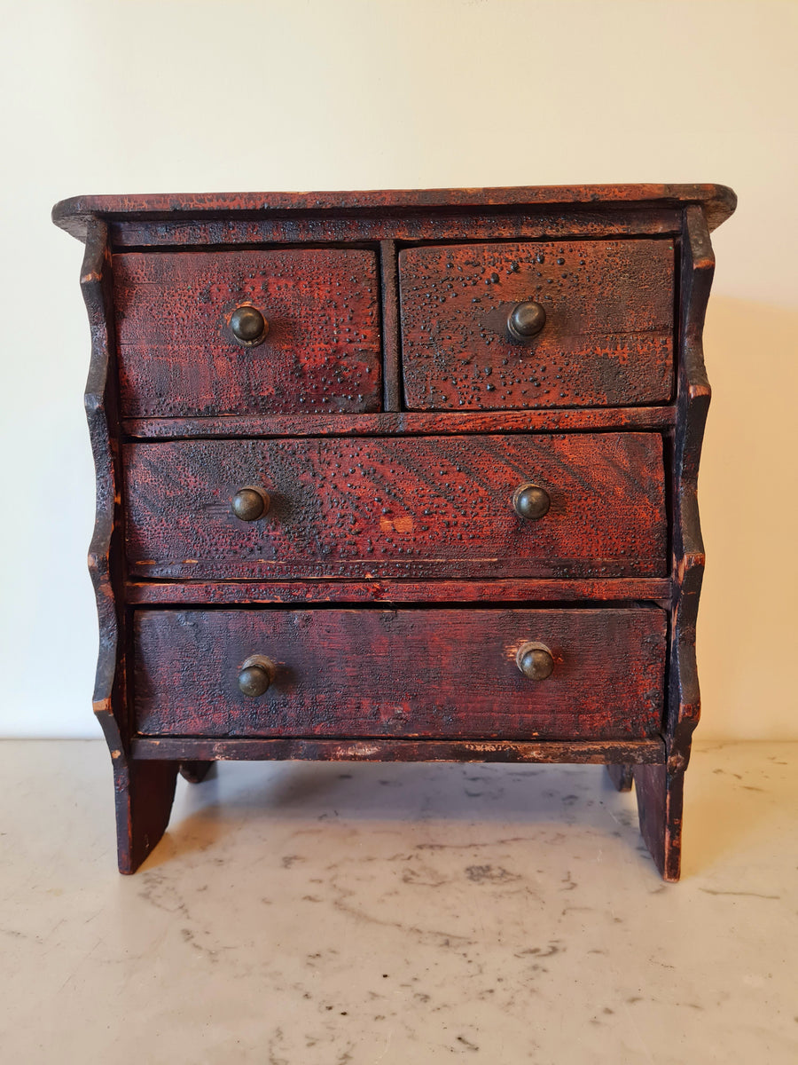 Antique scratch built pine apprentice style drawers – InglewoodDesign